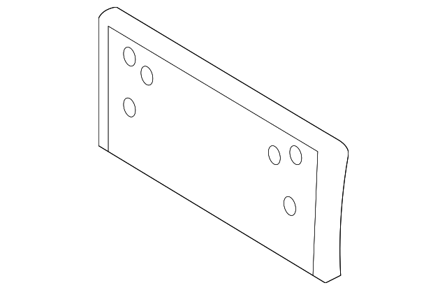 2013-2016 Audi allroad License Plate Bracket 8K0-807-285-AA-1RR ...