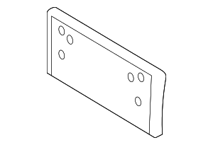 2013-2016 Audi allroad License Plate Bracket 8K0-807-285-AA-1RR ...