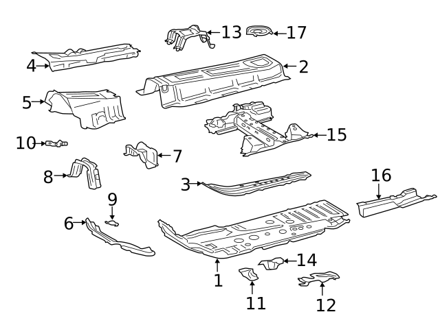 58366-0R010 - Fuel Tank Bracket 2019-2024 Toyota | Group 1 Auto Parts