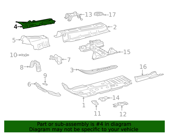 2019-2023 Toyota RAV4 Upper Panel 58107-42010 | OEM Parts Online