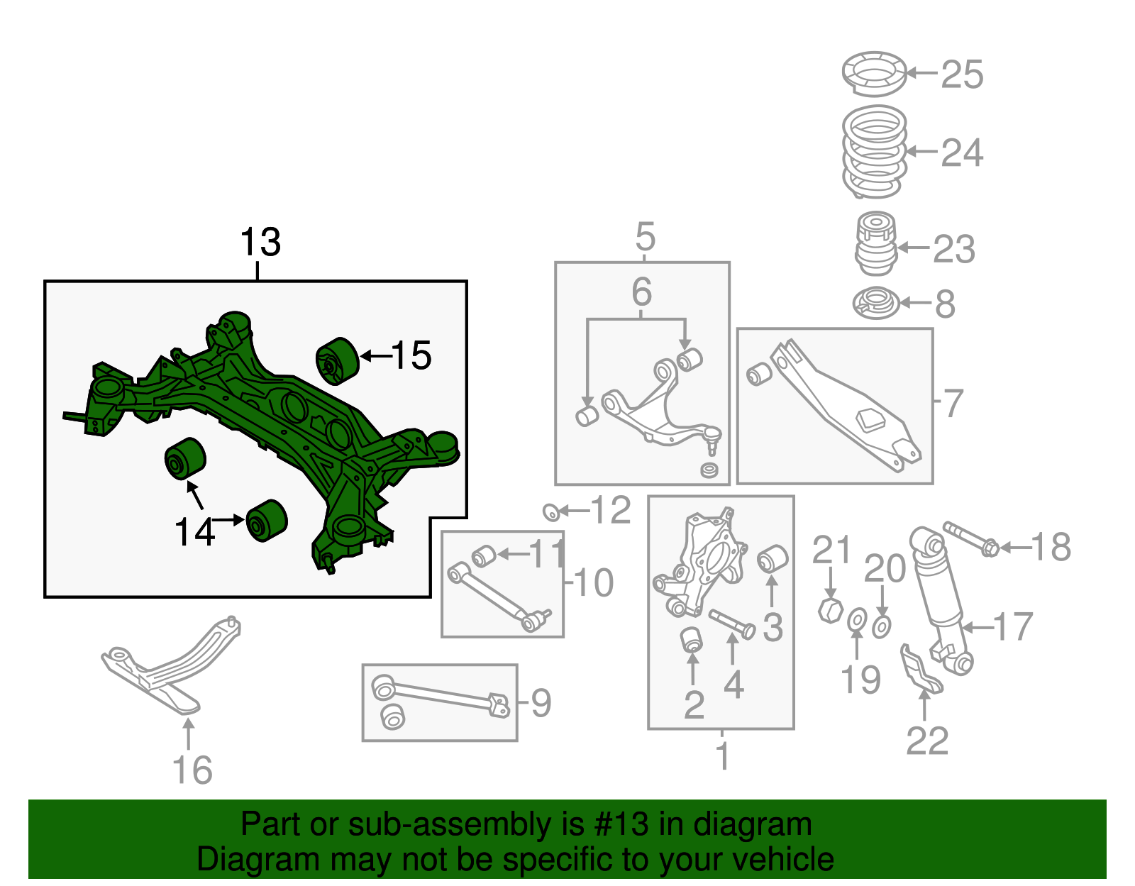 55400-2P050 - Cross-Member 2011-2013 Kia Sorento | Kia.Parts Store