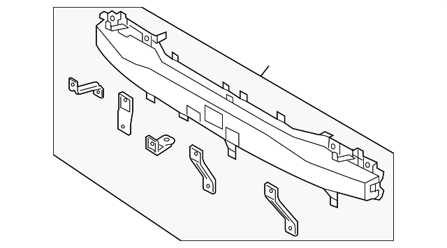 2012-2013 Kia Soul OEM NEW 2012-2013 Kia Soul Base Rail Assembly Rear ...
