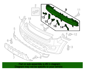 2012-2013 Kia Soul OEM NEW 2012-2013 Kia Soul Base Rail Assembly Rear ...