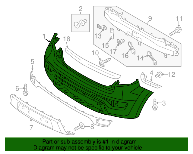 86611-2K500 - Bumper Cover 2012-2013 Kia Soul | Kia.Parts Store