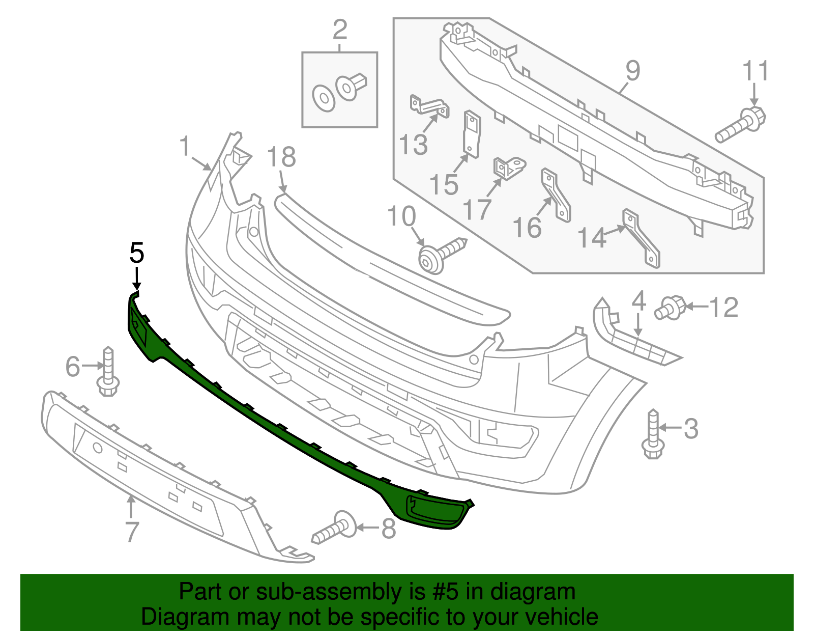 86661-2K500 - Upper Molding 2012-2013 Kia Soul | Kia.Parts Store