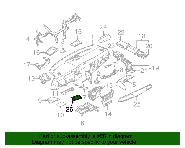 51-45-7-906-361 - Instrument Panel Molding 2006-2007 BMW ...