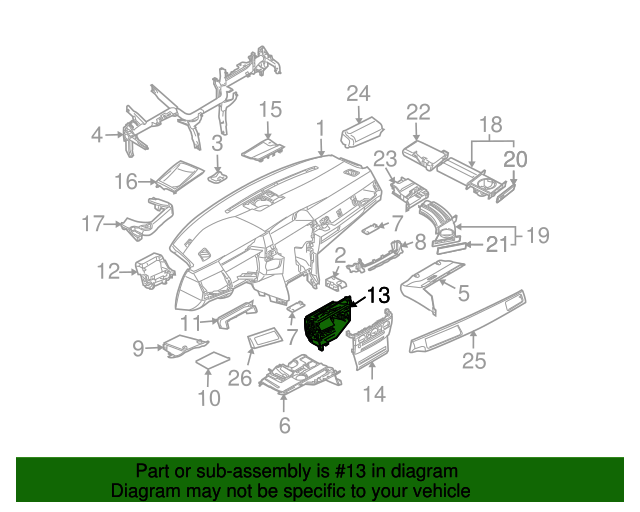 51457034118 - 2004-2010 BMW Center Bracket (51-45-7-034-118) | BMW of ...