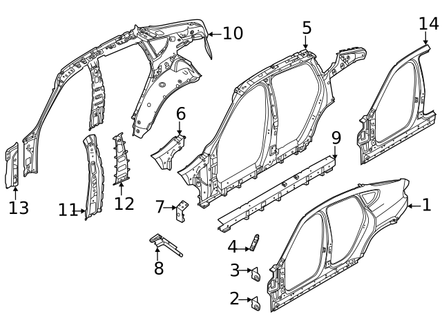 Genuine BMW 41-00-9-481-403 | Reinforcement Bracket | FREE Shipping on ...
