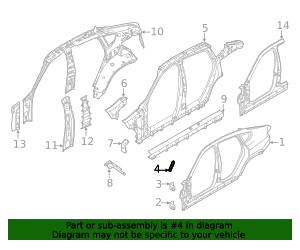 41009481391 - 2019-2024 BMW Uniside Assembly Outer Support (41-00-9-481 ...