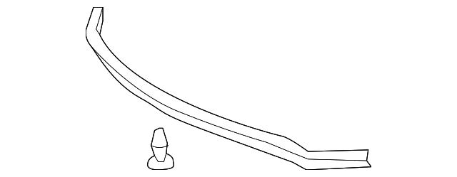 Genuine Toyota Upper Seal part# 53395-06010 for 2007-2011 Toyota Camry ...