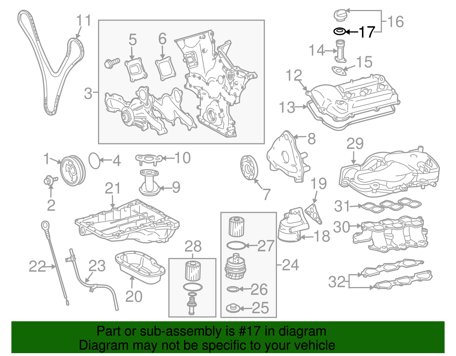 2001-2024 Toyota Engine Oil Filler Cap Gasket 90430-37004 | Toyota ...