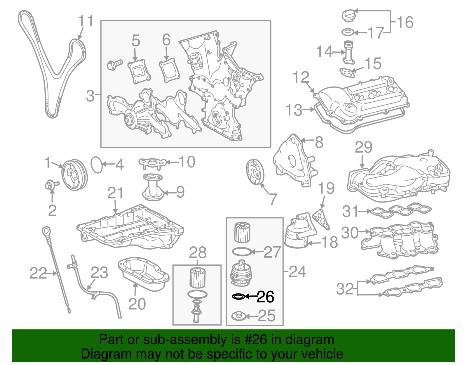 96723-35028 - Engine Oil Filter Gasket 2005-2025 Toyota | Longo Toyota ...