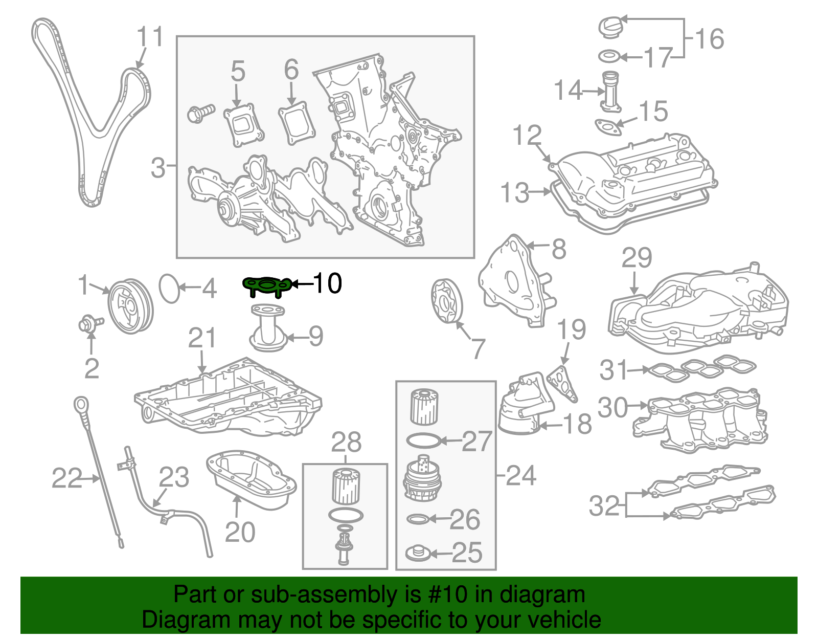 Genuine Toyota Engine Oil Pump Pickup Tube Gasket part# 96722-24030 for ...