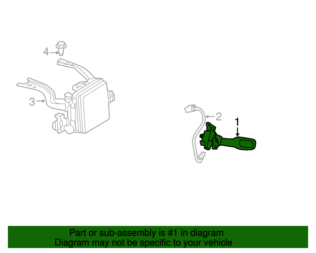 84632-0E030 - Switch - 2014-2019 Toyota | OEM Genuine Toyota Parts