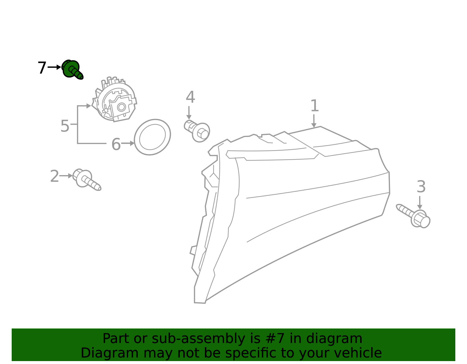 2016-2022 Toyota Led Unit Screw 81559-42200 | Toyota Parts Center