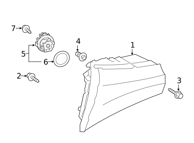 81457-47020 - Lens & Housing 2019-2022 Toyota | Bam Wholesale Parts