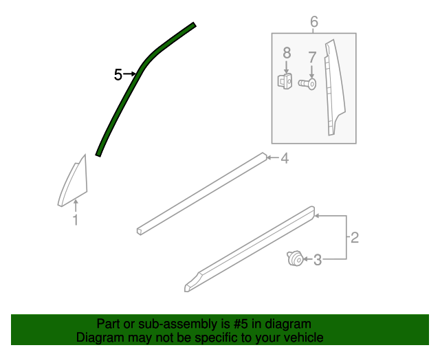 32237244 - Door Reveal Molding - 2018-2020 Volvo XC60 | Volvo OEM Parts ...