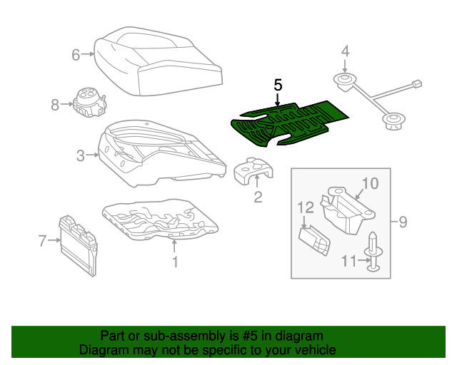 166-906-72-02 - Seat Cushion Heater 2016-2019 Mercedes-Benz | Mercedes ...