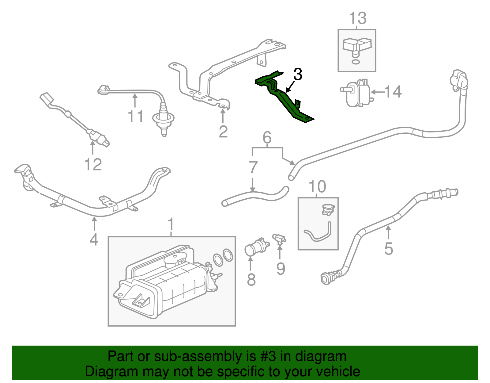 17359-T0A-A00 - Bracket 2012-2016 Honda CR-V | Honda Parts Online