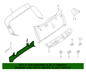 167-690-98-01 - Liftgate Hinge Cover 2020-2024 Mercedes-Benz ...