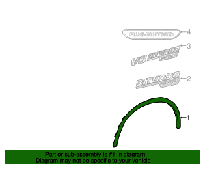 253-885-06-22 - Flare 2016-2023 Mercedes-Benz | Mercedes-Benz USA Parts