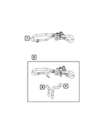 2011-2021 Mopar Heater Supply And Return Hose And Tube 55038032AK ...