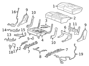 2020-2022 Cadillac XT6 Actuator 84591465 | GMPartsDirect.com