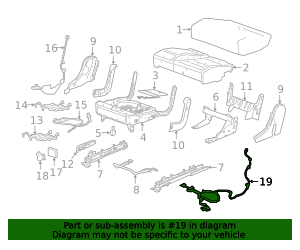 2020-2022 Cadillac XT6 Rear Driver Side Seat Heater Wiring Harness ...