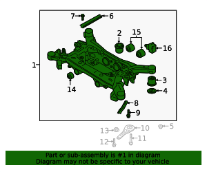 Hyundai - 55405-G9000 - Cross-Member - 2019-2021 Genesis G70 | OEM ...