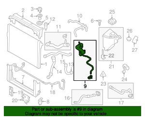 17127600131 - 2010-2015 BMW Upper Hose (17-12-7-600-131) | BMW of South ...