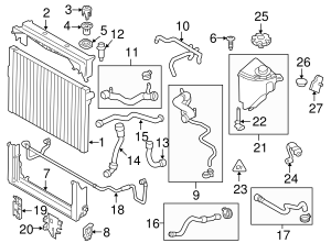17117575251 - 2009-2019 BMW Mount Bracket Damper (17-11-7-575-251 ...