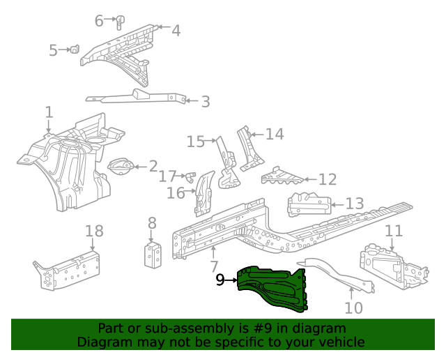 2020-2024 Cadillac F Extension 84660960 GM | GMPartsDirect.com