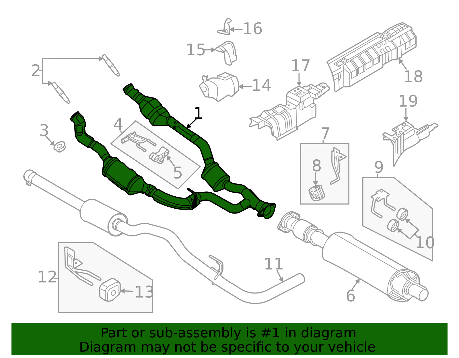 LK4Z-5F250-A - Catalytic Converter - 2020-2023 Ford | Eastgate Ford Parts