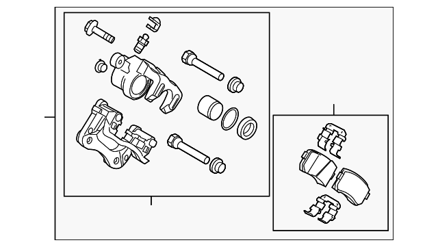 2014-2016 Kia Optima Caliper Assembly 58210-3Z000 | Kia Automotive Parts