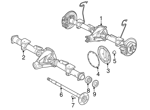 Axle Housing for 2007 Hummer H3 | GM Parts Center