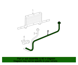 25999420 - Automatic Transmission Fluid Cooler Inlet and Outlet Line ...