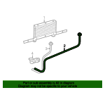 2009-2014 GM Automatic Transmission Fluid Cooler Inlet and Outlet Line ...