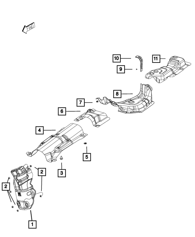 2014 Fiat 500L Screw 6107107AA | Mopar eStore