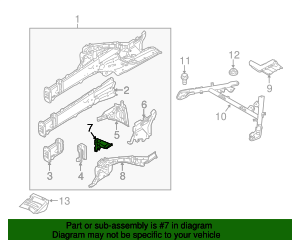 2010-2015 Porsche Panamera Fender Front Bracket 970-504-355-04-GRV ...