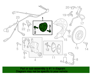 2015-2021 Volkswagen Hub & Bearing 8V0-498-625 | OEM Parts Online
