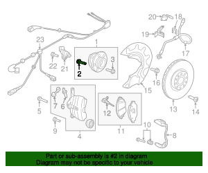 2015-2021 Volkswagen Hub & Bearing Mount Bolt WHT-000-237 | OEM Parts ...
