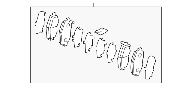 45022-T20-A00 - Pad Set Front 2022-2024 Honda Civic | Honda Parts Online