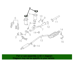8G1Z-5E241-C - Front Pipe Gasket 2008-2012 Ford | Ford OEM Parts Direct