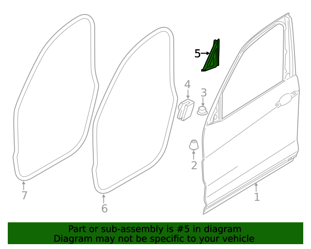 Genuine BMW 51-33-7-335-613 | Corner Pad | FREE Shipping on Most Orders ...