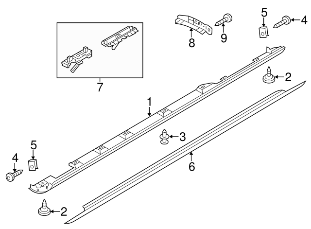 2011-2015 Audi A8 Quattro Rocker Molding 4H4-853-859-B-GRU | OEM Parts ...