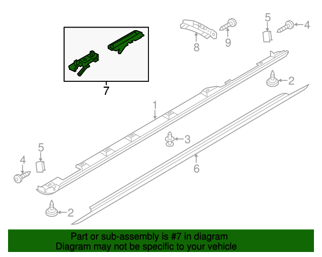 4H4-898-855-B - Mount Kit 2011-2015 Audi A8 Quattro | Audi OEM Parts
