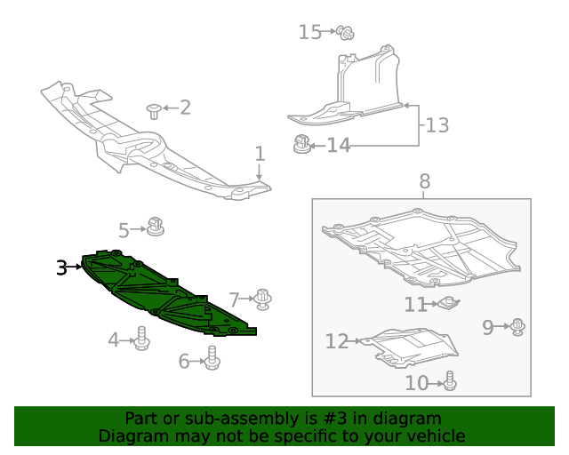 2019-2024 Toyota Under Cover 51451-12120 | OEM Parts Online