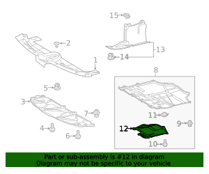 51447-12121 - Access Cover - 2019-2024 Toyota Corolla | Sparks Parts