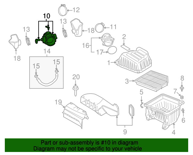 28138-3J100 - Intake Hose - 2007-2012 Hyundai Veracruz | Joseph Airport ...