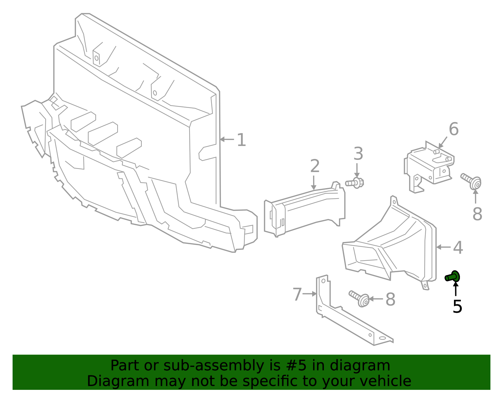2020-2025 Toyota GR Supra Side Duct Clip 90118-WA183 | Toyota Parts Center